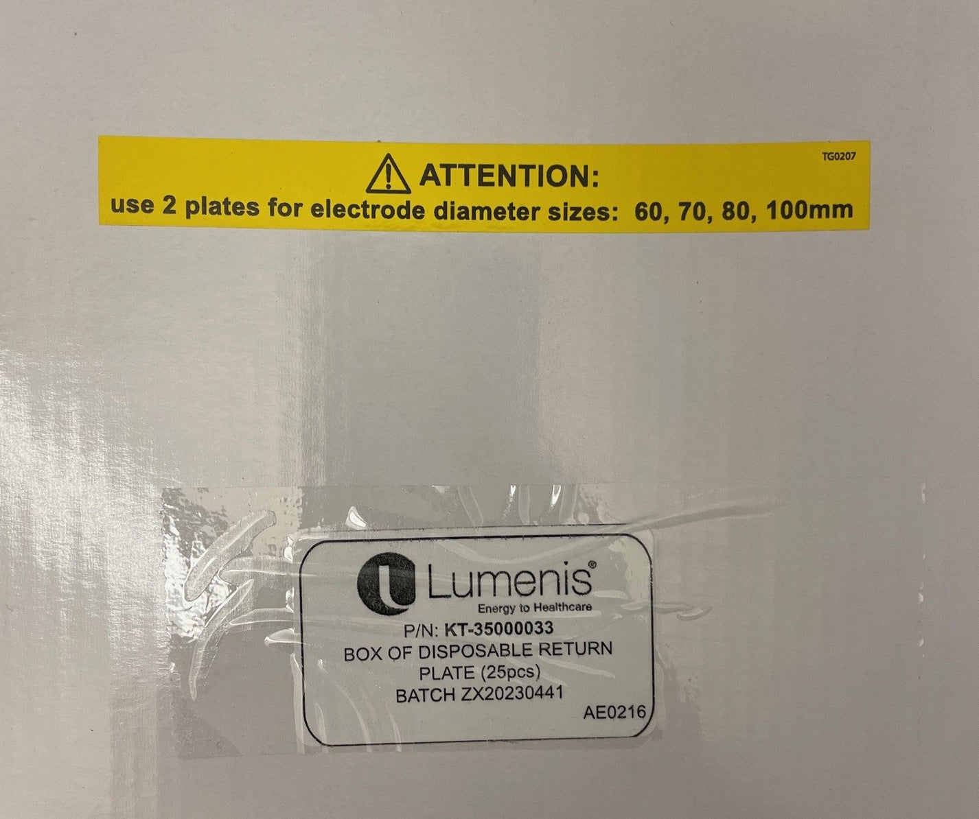 Lumenis Disposable Return plates (25 stykk) - astomed.no